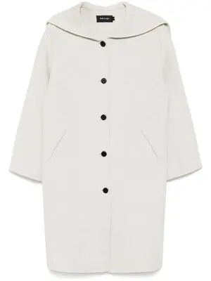 TOUT A COUP Layered Wool Blend Trench Coat