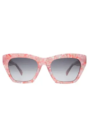 Illesteva Bali Sunglasses - Rose Quartz/grey