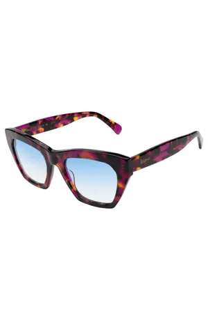 Illesteva Bali Sunglasses - Violet Havana/blue