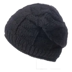 NIRVANNA DESIGNS Wave Slouch Beanie - Black