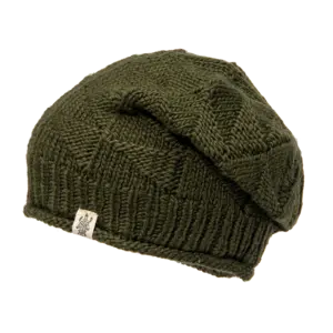 NIRVANNA DESIGNS Wave Slouch Beanie - Olive