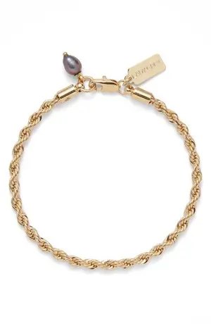 Lady Grey Rope Chain Bracelet - Gold
