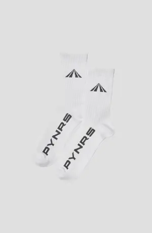 PYNRS PERFORMANCE STREETWEAR Road Logo Crew Socks