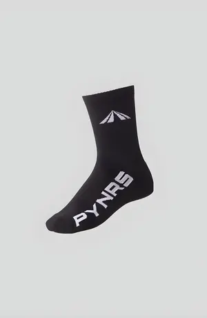 PYNRS PERFORMANCE STREETWEAR Road Logo Crew Socks