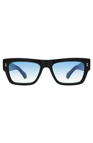 Illesteva Belluna Cat Eye Sunglasses - Black/blue