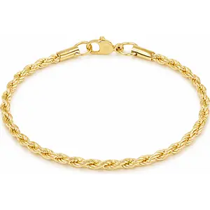 DONATELLO GIAN Sterling Silver -plated Rope Bracelet - Gold