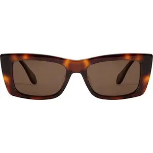 MOHALA EYEWEAR Kea Polarized Square Sunglasses - Tiger Eye Tortoise/tan