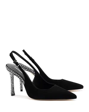 Larroude Kaitlin Crystal Pumps