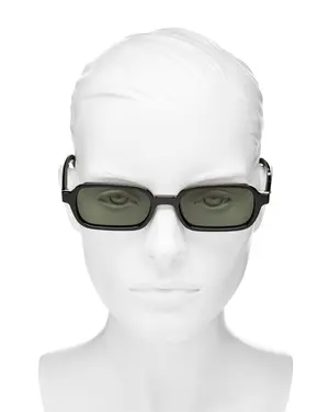 Le Specs Pilferer Rectangle Sunglasses, 53mm - Black