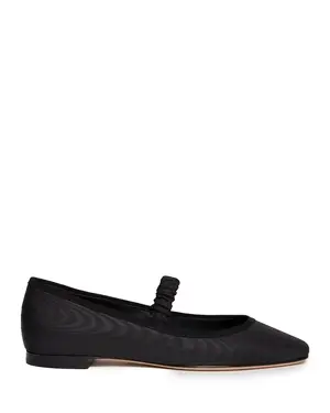 Paige Jolie Ruched Flats - Black