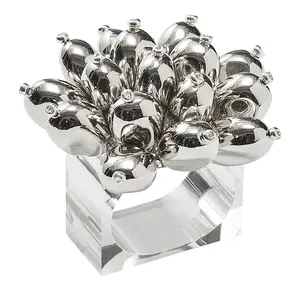 KIM SEYBERT Jubilee Napkin Ring, Set Of 4 - Silver