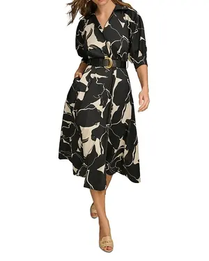 Donna Karan New York Belted Shirt Dress