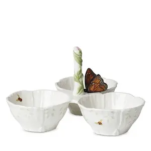 LENOX Butterfly Meadow 3 Section Server - White