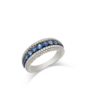 Bloomingdale'S Sapphire And Diamond Ring - Blue/white