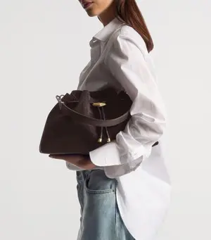JIMMY CHOO Cinch Shoulder Bag - Brown