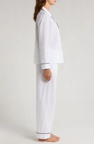 Nordstrom Classic Cotton Pajamas - White