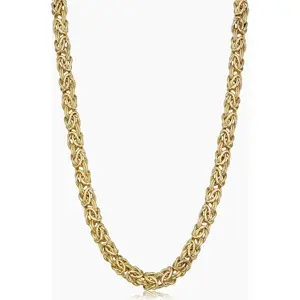 ORADINA 10k Gold Byzantine Chain Necklace - Yellow Gold