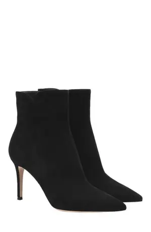 GIANVITO ROSSI Levy 85 Booties - Black Suede
