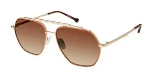 COLORS IN OPTICS Mariner Sunglasses - Gold Rum