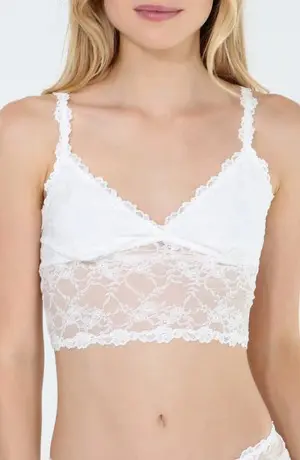 Honeydew Intimates Maria Lace Longline Bralette - Ivory