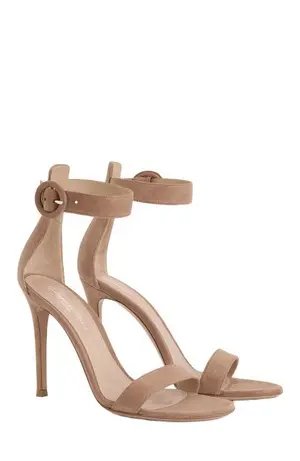 GIANVITO ROSSI Portofino 105 Sandals - Praline