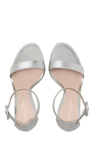 GIANVITO ROSSI Portofino 105 Sandals - Silver