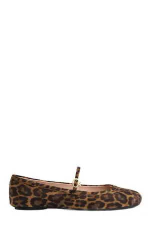 GIANVITO ROSSI Gianvito Rossi Carla Ballerina Leopard Brown