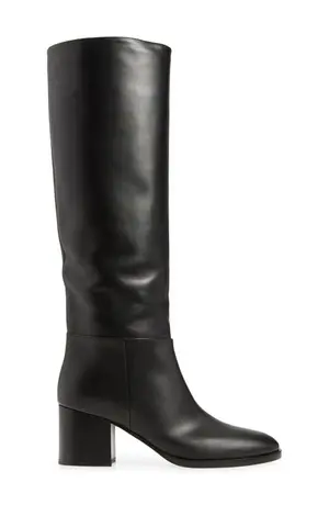 GIANVITO ROSSI Block Heel Tall Boots - Nero