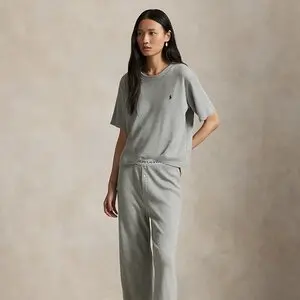 Ralph Lauren Waffle-knit Pajama Set - Grey Heather