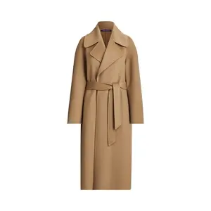 Ralph Lauren Leonarda Cashmere Wrap Coat - Camel