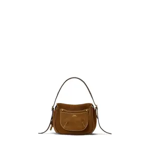 Ralph Lauren Polo Id Suede Mini Satchel - Cinnamon/cuoio