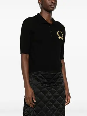 Moschino Motif-embroidered Polo Top