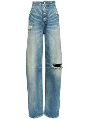 Maison Margiela Whiskering Jeans For Women