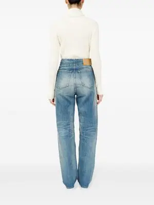 MAISON MARGIELA High Waist Barrel Leg Jeans