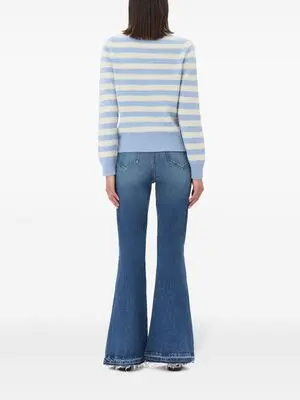 GANNI Mix Cats" Graphic Sweater - Blue