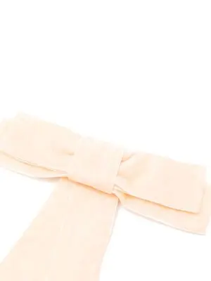 PARLOR Velvet Bow Hair Clip - Orange
