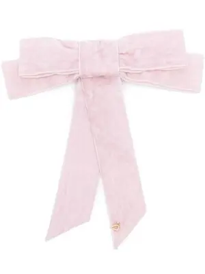 PARLOR Velvet Hair Clip - Pink