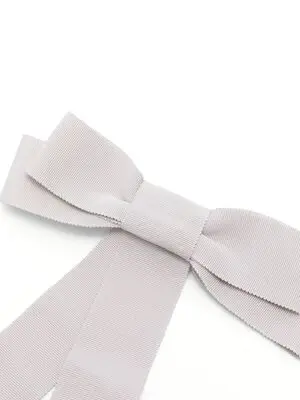 PARLOR Bow-detail Hair Clip - Grey