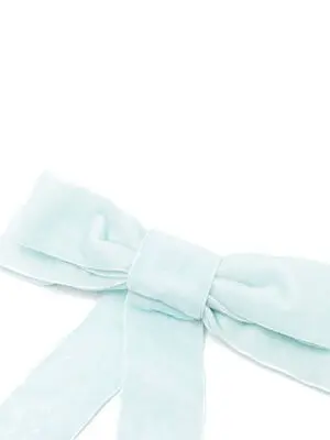 PARLOR Velvet Bow Hair Clip - Blue