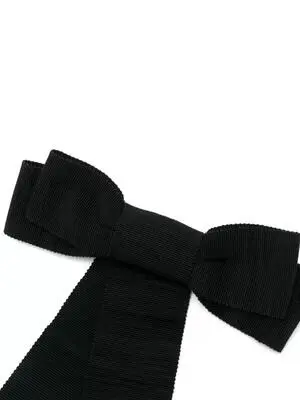PARLOR Bow-detail Hair Clip - Black