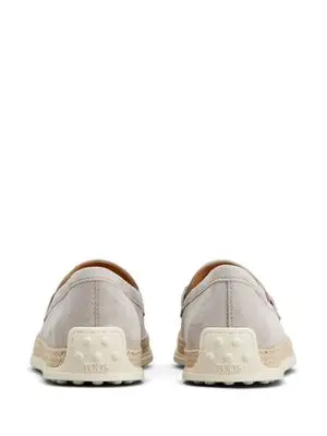 TOD'S Leather Loafers - Grey