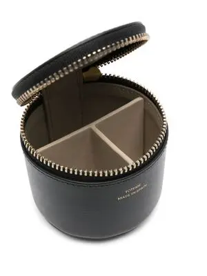 TOTEME Leather Jewellery Box - Black