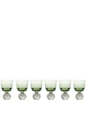 SERAX X Bela Silva Eternal Snow Small Stemmed Glass - Green