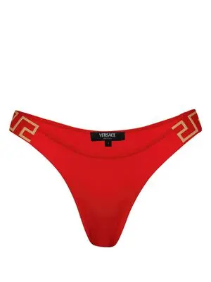 Versace Greca Detailing Bikini Bottoms - Red