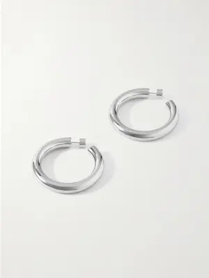 JENNIFER FISHER Jamma Baby -plated Hoop Earrings - Silver