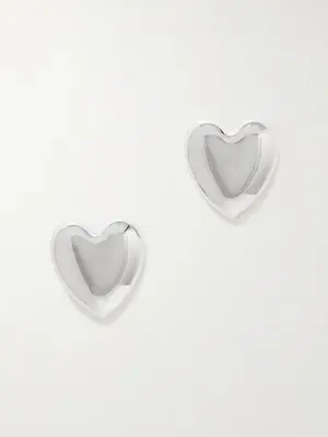 JENNIFER FISHER Puffy Heart -tone Earrings - Silver