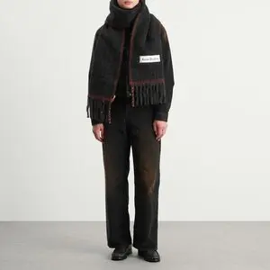 Acne Studios Vally Solid Scarf - Black