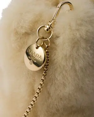 Prada Sheepskin Mini Pouch - Neutral