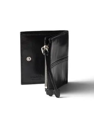 Prada Small Leather Wallet - Black