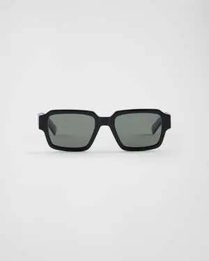 Prada Square Frame Sunglasses - Bottle Lenses
